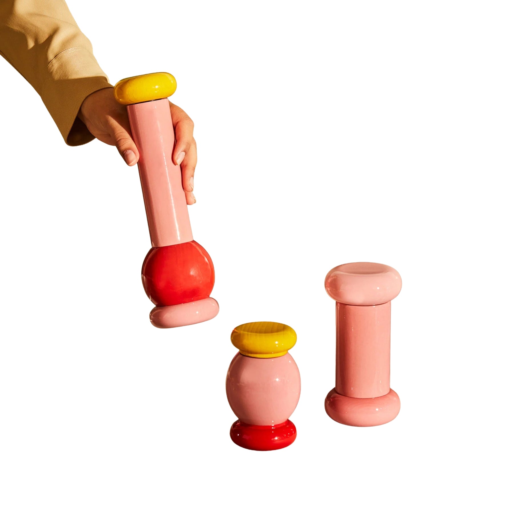 Salt-Pepper Castor – Yellow/Pink/Red – Alessi | Gwynns of Mount ...